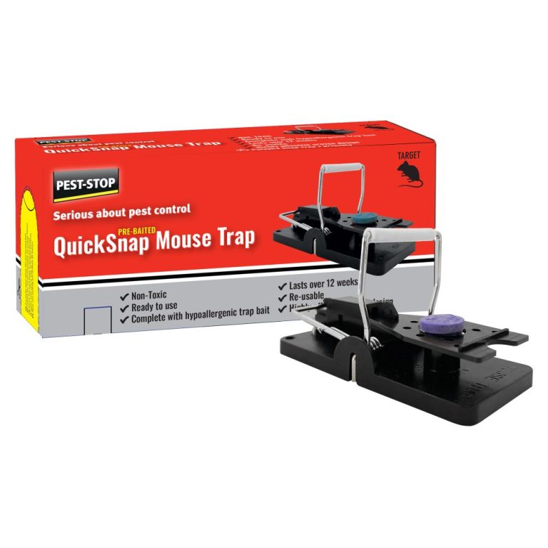 Buy Pest Stop Pre-baited Quick snap Mouse Trap | Save with Heart Pet ...